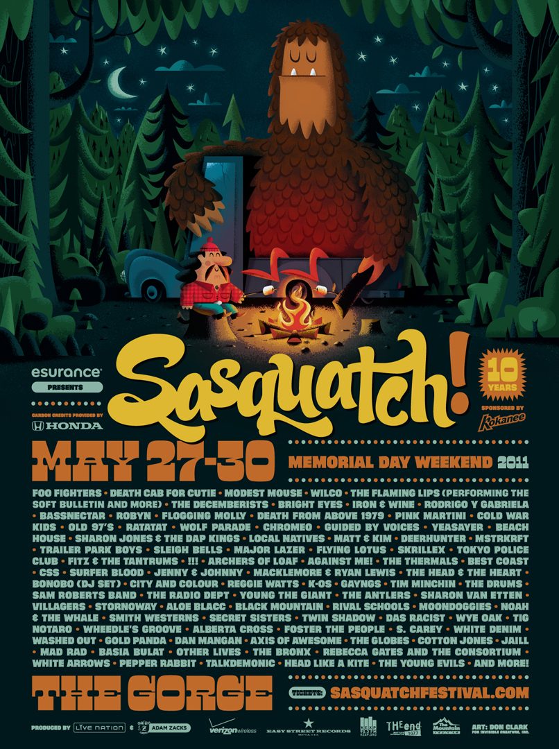 Sasquatch! Music Festival Announces 10th Anniversary Lineup - mxdwn Music