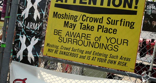 Moshing Not Banned at 2013 Vans Warped Tour, Bands Who Encourage ...