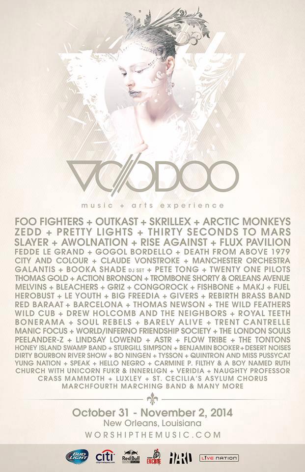 Voodoo Music Experience Announces 2014 Festival Lineup featuring Foo ...