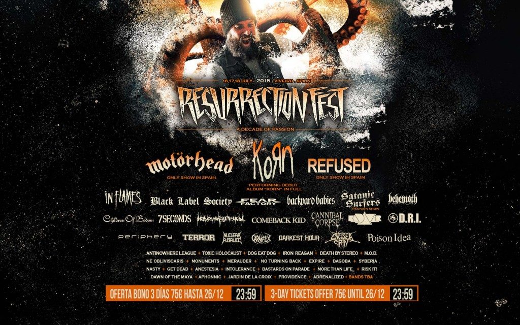 Resurrection Fest 2015 Lineup Announced Featuring Refused, Motorhead ...