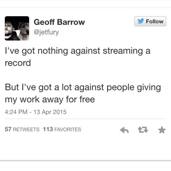 Portishead's Geoff Barrow Claims He Only Made $2,500 On Music Streaming ...