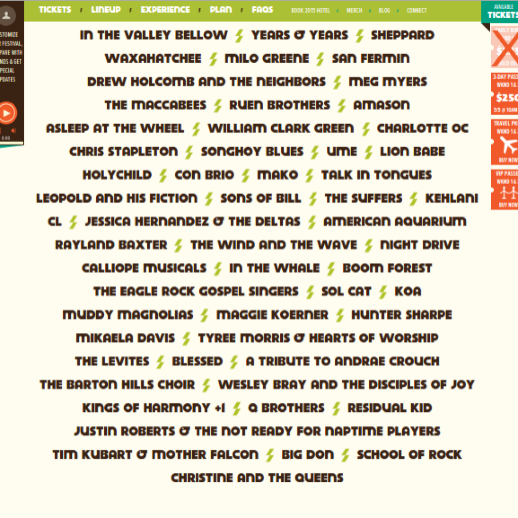 Is This The 2015 Lineup For The Austin City Limits Festival? Officials ...