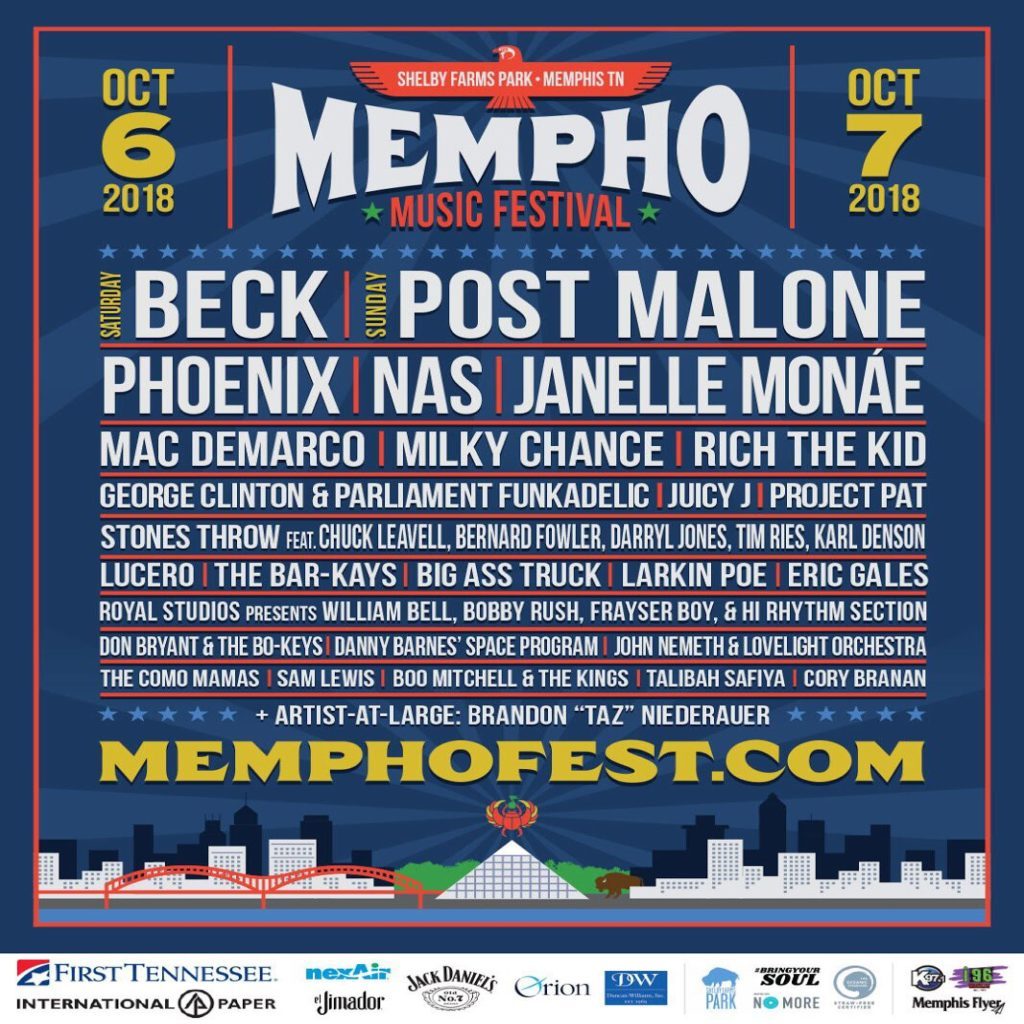 Mempho Festival Announces 2018 Lineup Featuring Beck, Janelle Monáe and ...