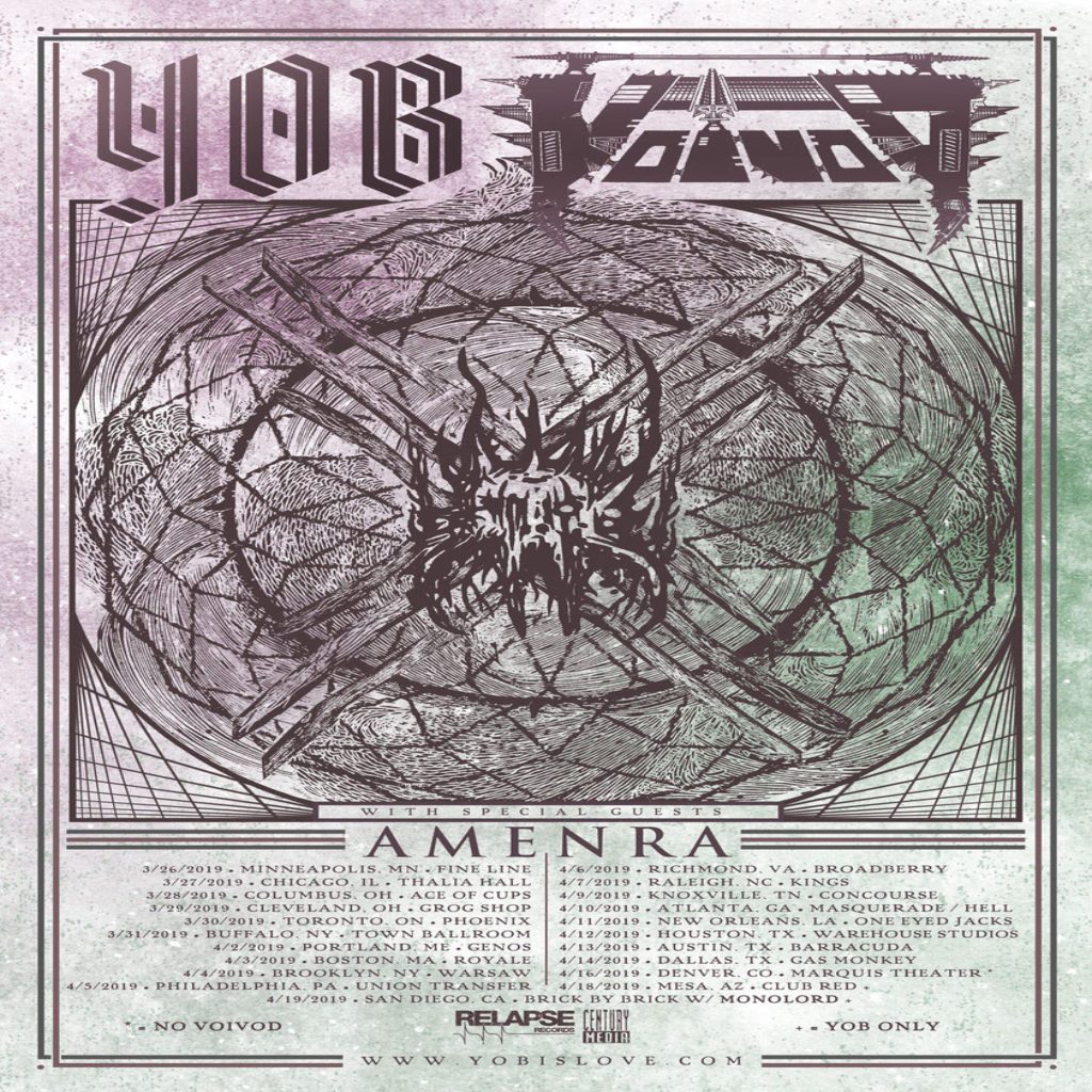 YOB and Voivod Announce Spring 2019 Tour Dates - mxdwn Music