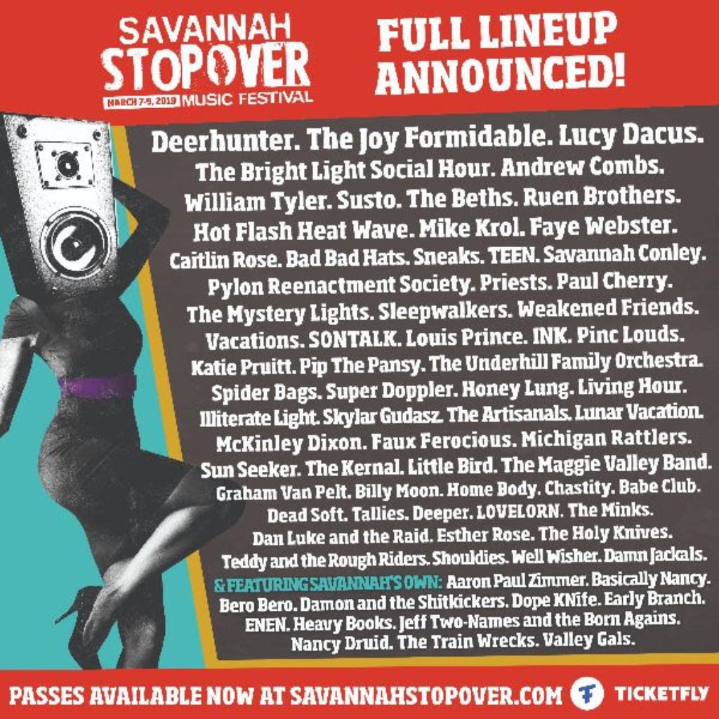 Savannah Stopover Music Festival Announces 2020 Lineup Featuring ...
