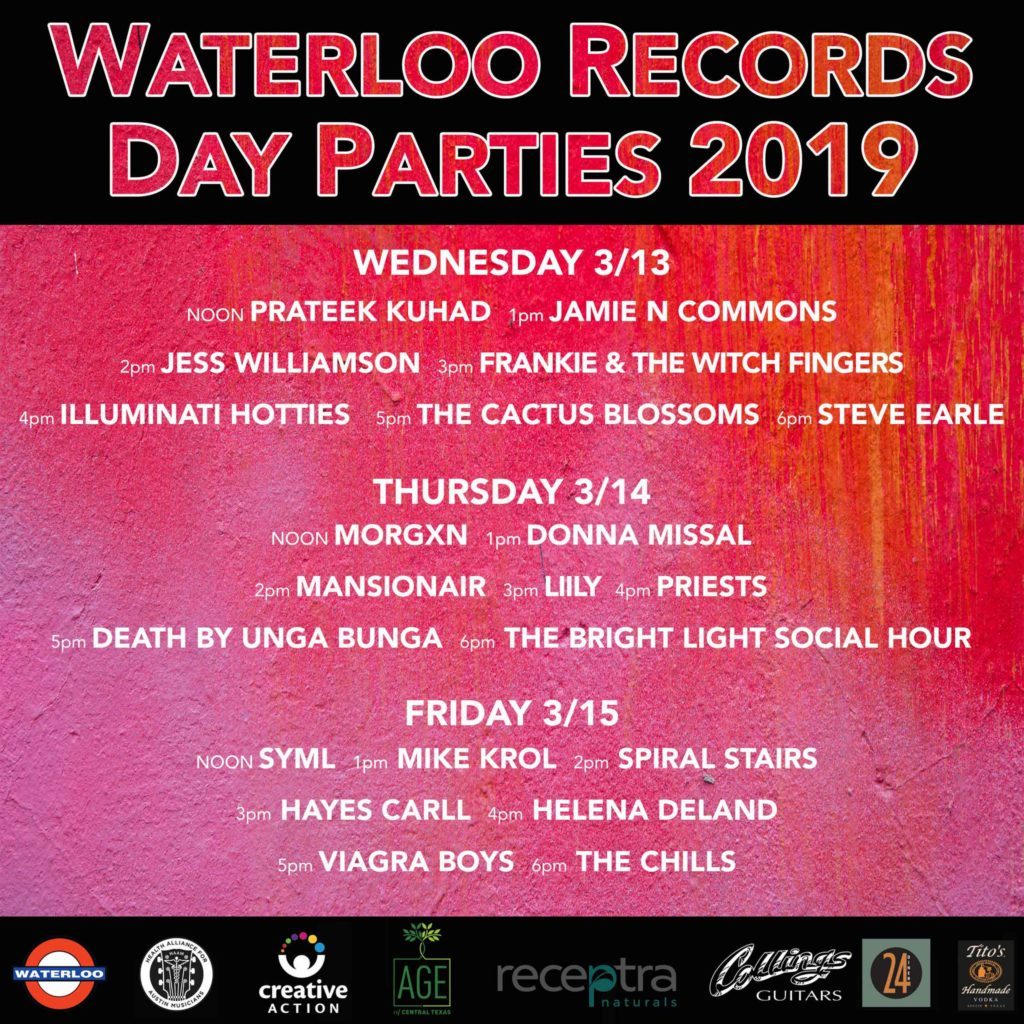 Waterloo Records Announces 2019 SXSW Day Party Lineup Featuring Steve ...