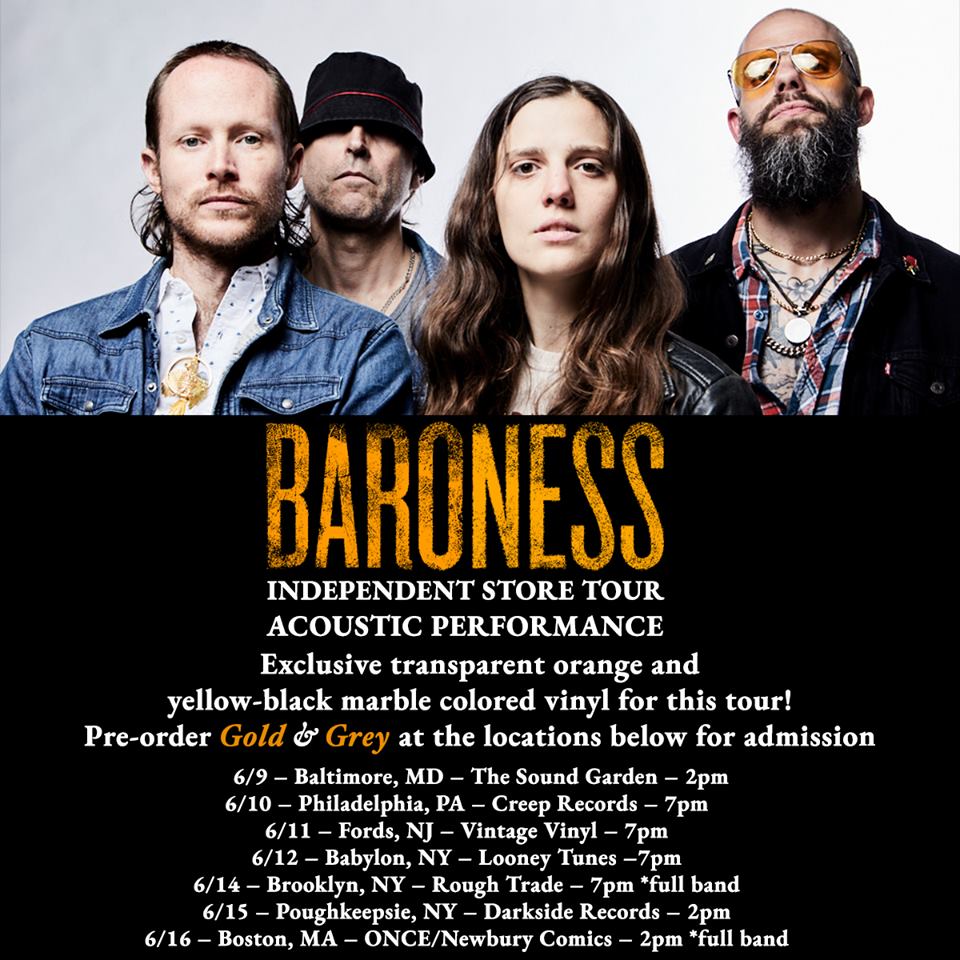 Baroness Announce Summer 2019 Acoustic Record Store Tour Dates - mxdwn ...