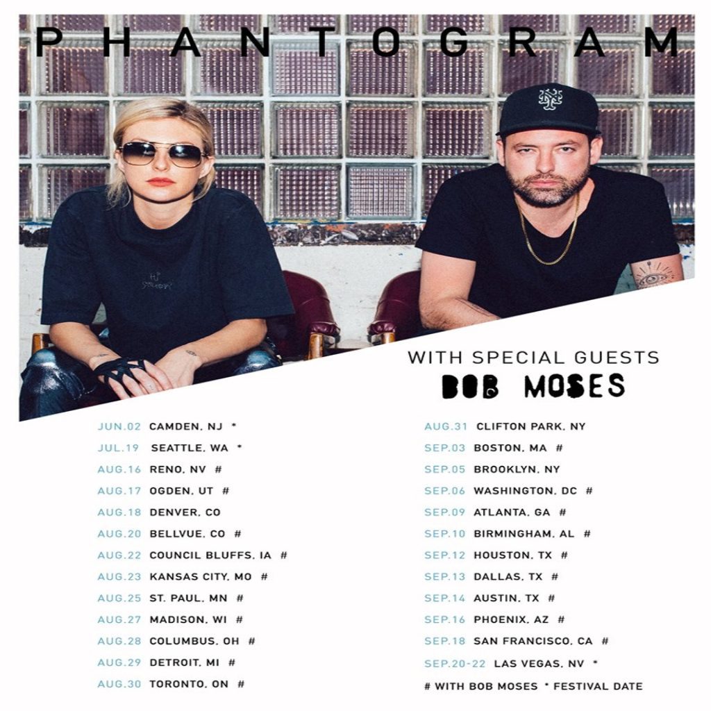 Phantogram Announces Summer 2019 Tour Dates with Bob Moses - mxdwn Music