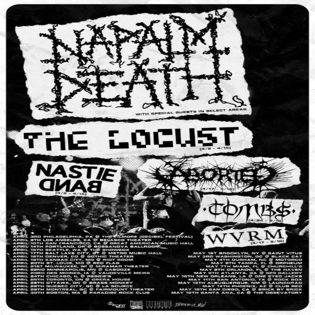 Napalm Death Announces Spring 2020 Tour Dates with Aborted, Tombs and ...