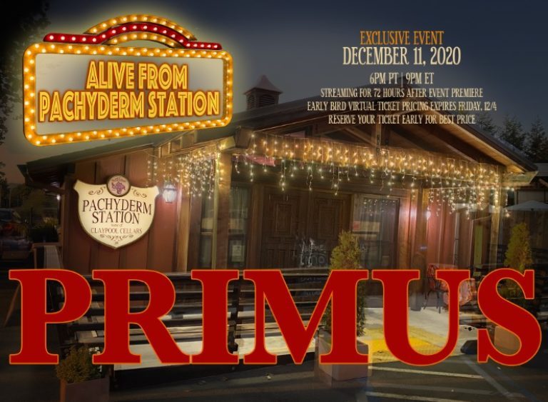 Primus Announces December 2020 Alive From Pachyderm Station Live Stream ...