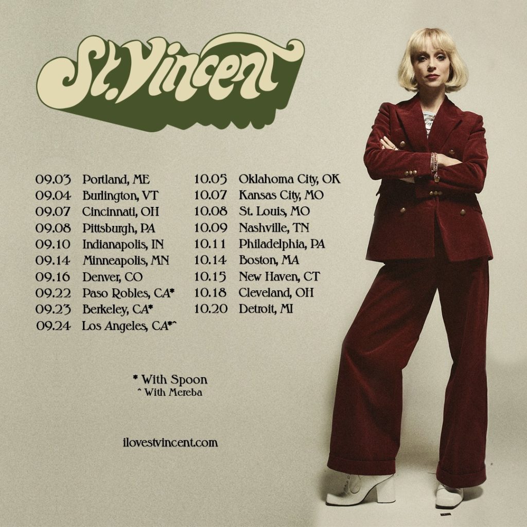 St. Vincent Announces Fall 2021 Daddy's Home Tour Dates - mxdwn Music