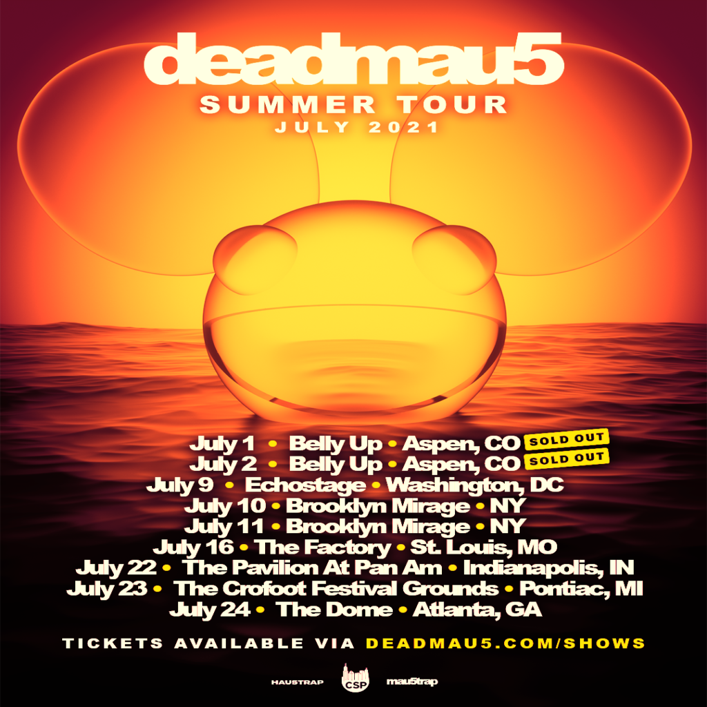 deadmau5 Announces Summer 2021 Tour Dates - mxdwn Music