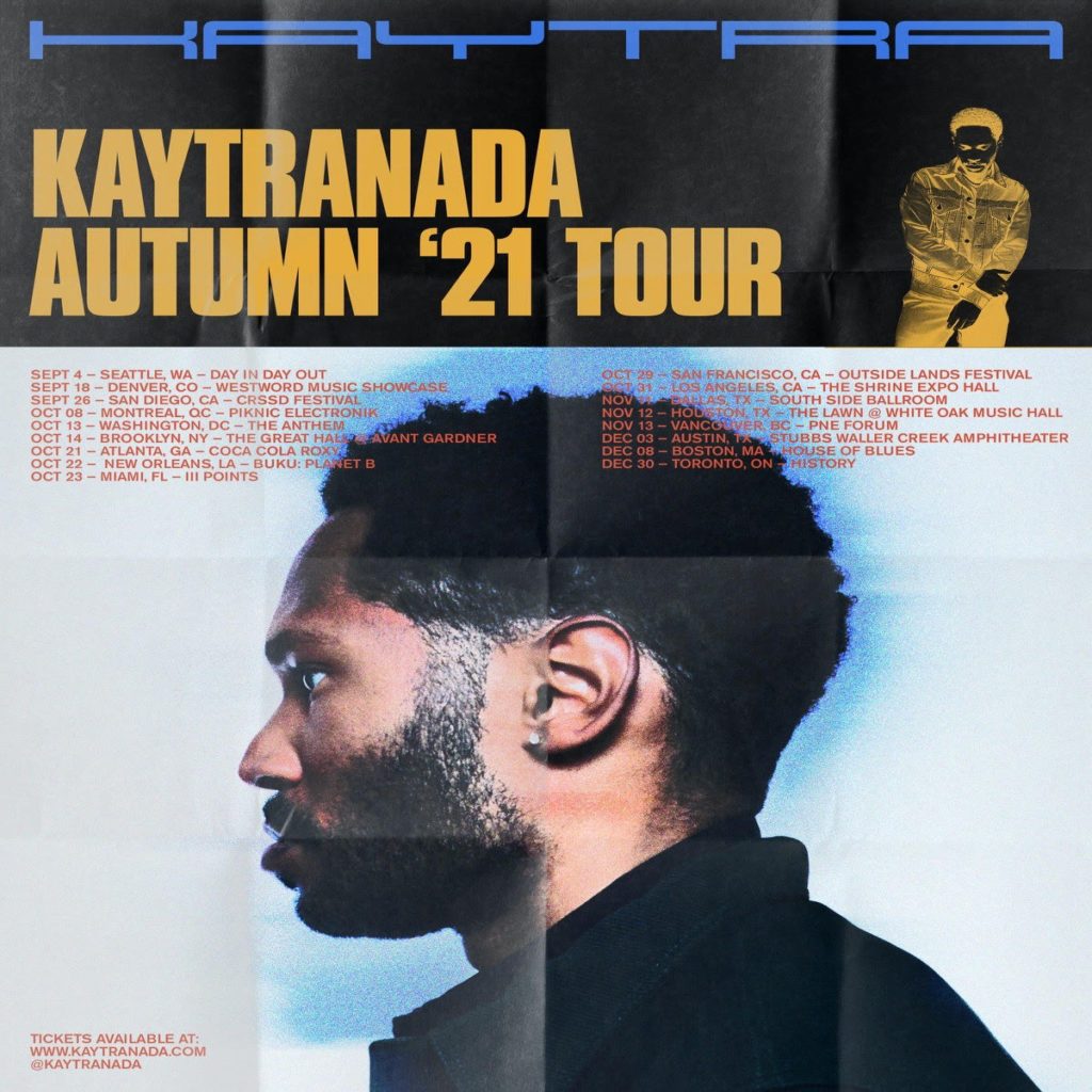 Kaytranada Announces Fall 2021 Tour Dates - mxdwn Music