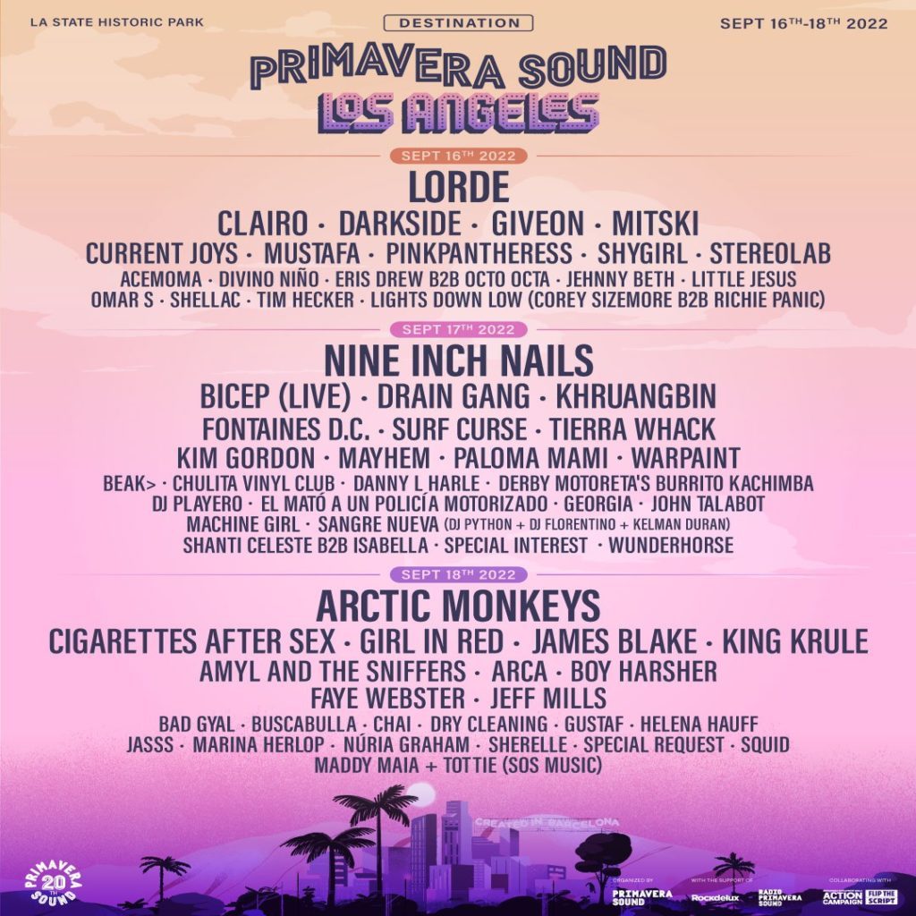Primavera Sound LA Announces 2022 Lineup Including Nine Inch Nails ...