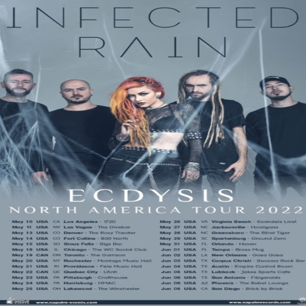 Infected Rain Announce Spring 2022 North American Tour Dates - mxdwn Music