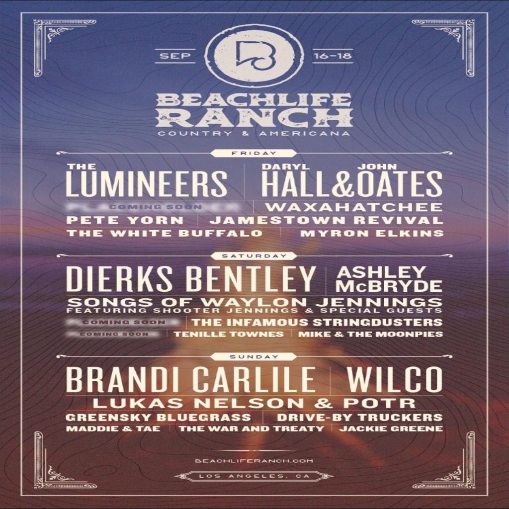 First Annual BeachLife Ranch Festival Announces 2022 Lineup Featuring ...