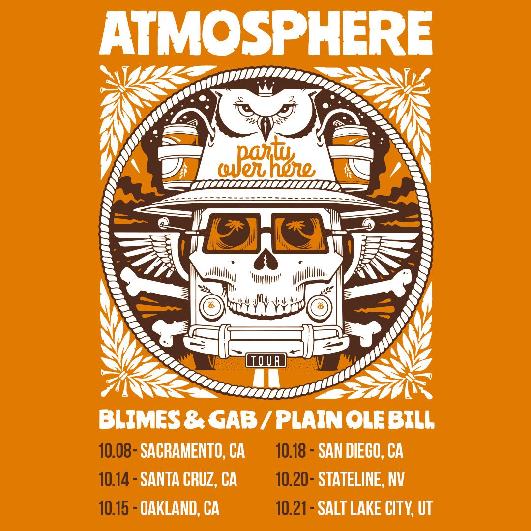 Atmosphere Announces Party Over Here Fall 2022 Tour Dates Featuring ...