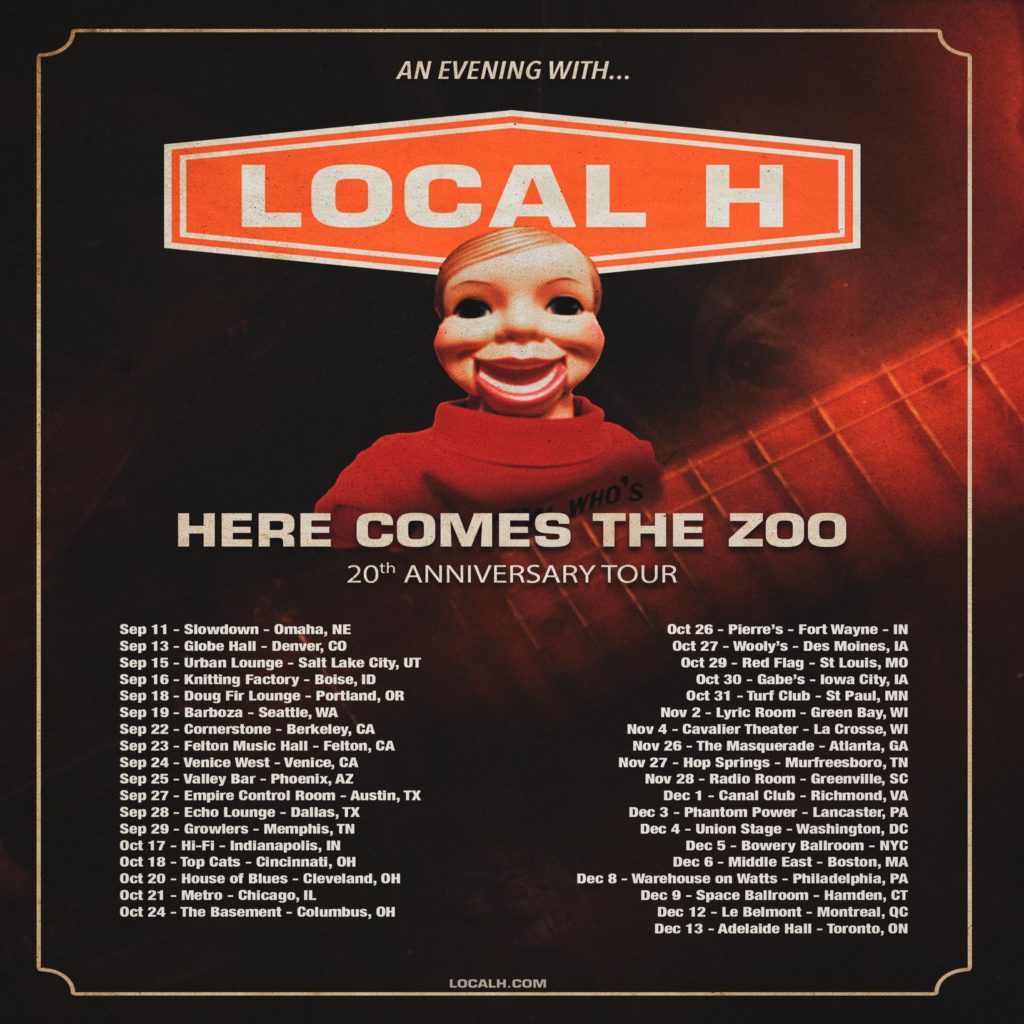 Local H Announces Here Comes The Zoo 20th Anniversary Fall 2022 Tour ...