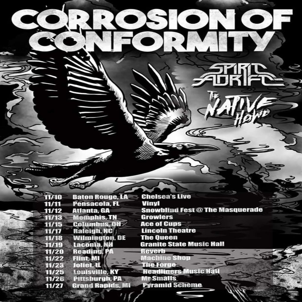 Corrosion of Conformity Announces November 2022 Us Tour Dates - mxdwn Music