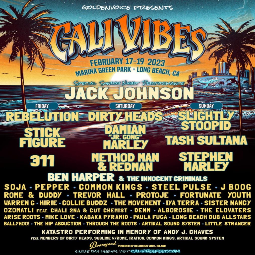 Cali Vibes Announces 2023 Lineup Featuring Jack Johnson, Dirty Heads ...