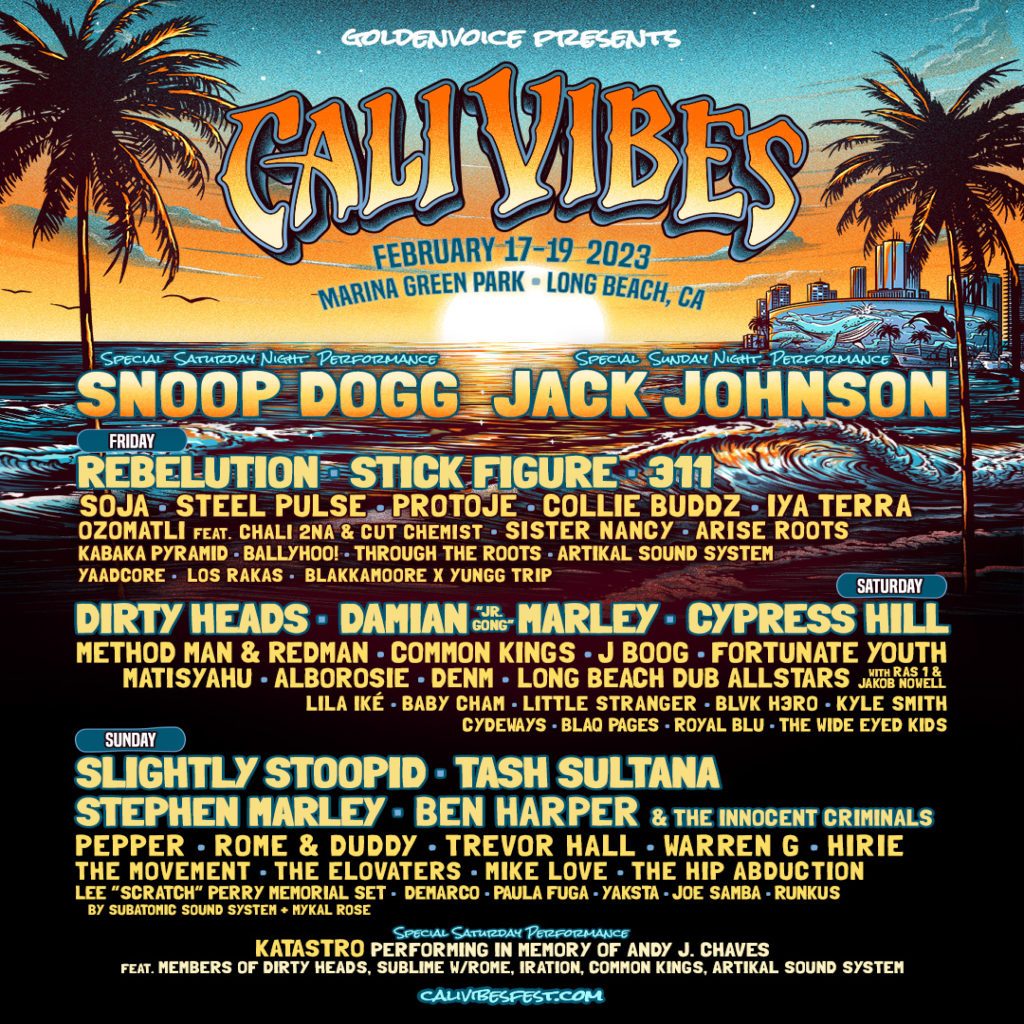 Cali Vibes Announces 2023 Lineup Featuring Jack Johnson, Dirty Heads ...