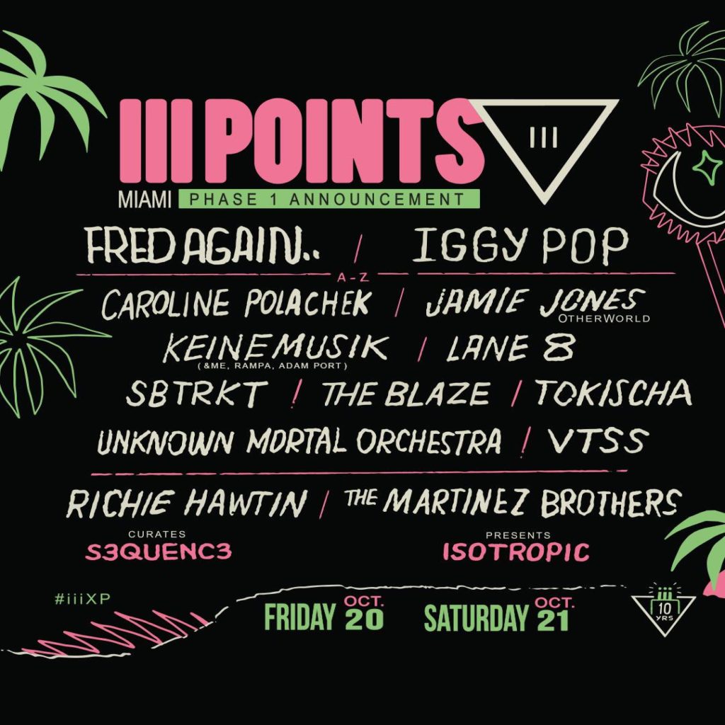 Miami's III Points Festival Announces 2023 Lineup Featuring Caroline ...