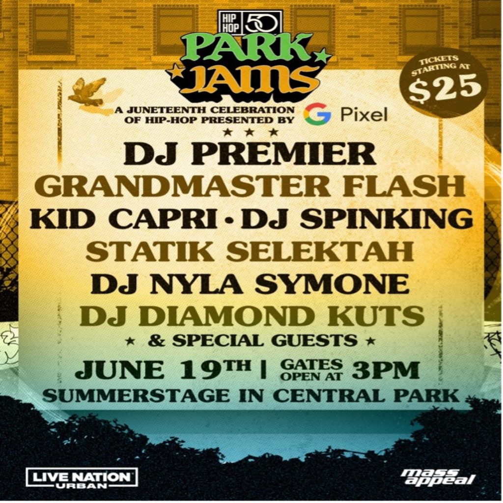 Live Nation Urban and Mass Appeal Announces Park Jams: A Juneteenth ...