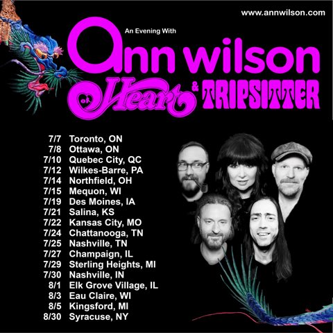 Heart’s Ann Wilson Announces Summer 2023 U.S. Tour Dates - mxdwn Music