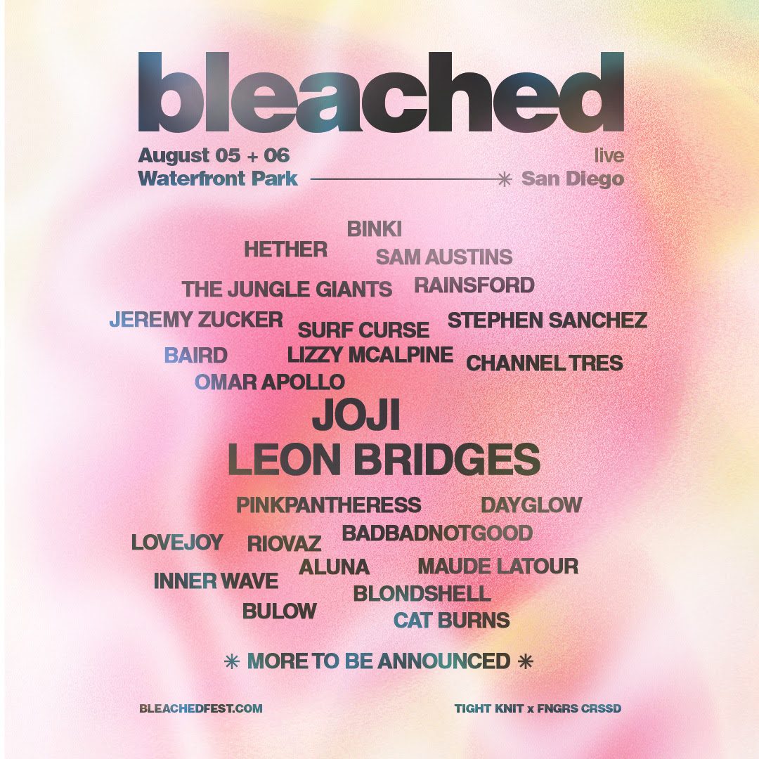 Bleached Festival Announces 2023 Lineup Featuring Joji, Leon Bridges ...