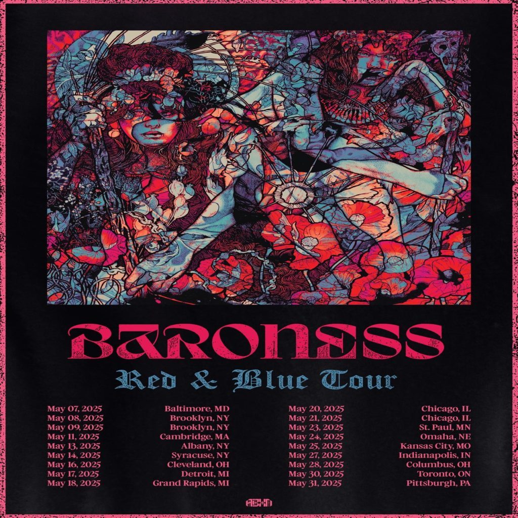 Baroness Announce Spring 2025 ‘Red & Blue’ North American Tour Dates ...