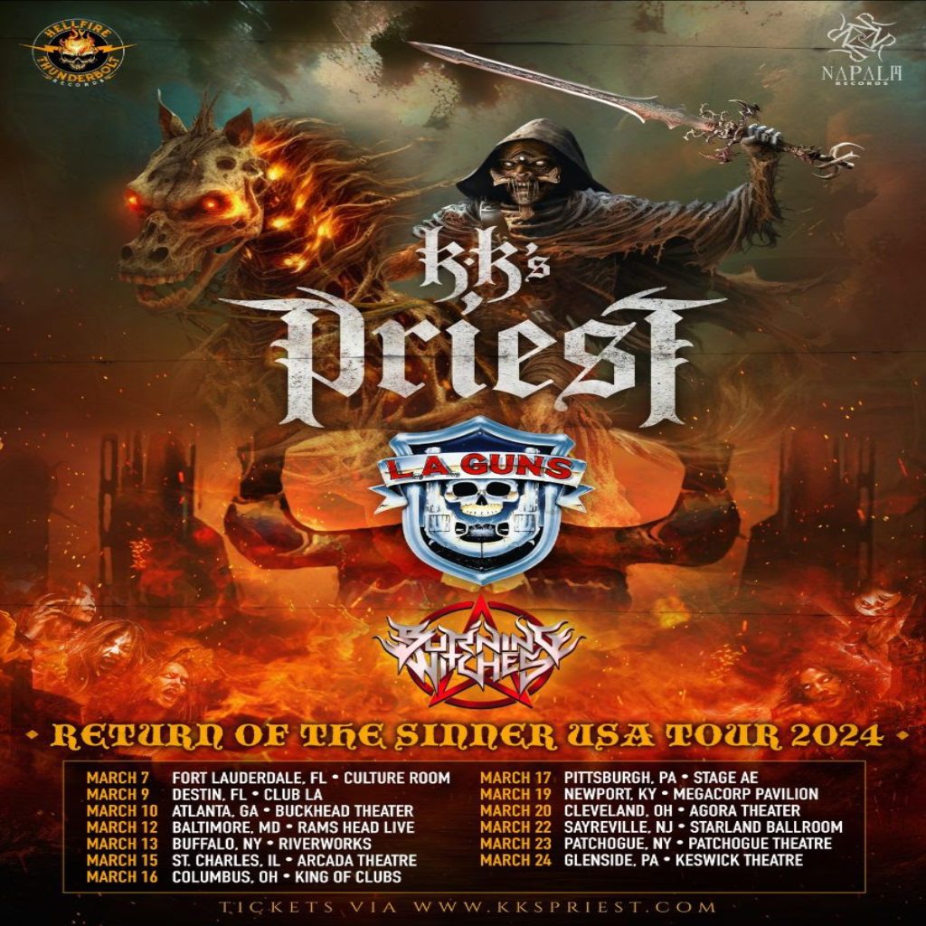 KK’s Priest Announce Spring 2024 U.S. Tour Dates With L.A. Guns ...