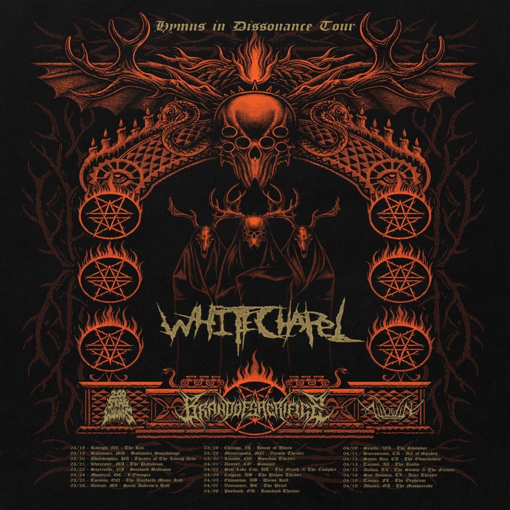 Whitechapel Announce Spring 2025 North American Tour Dates With 200 ...