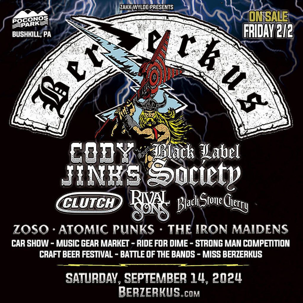 Zakk Wylde Announces Inaugural Berzerkus Festival 2024 Lineup Featuring