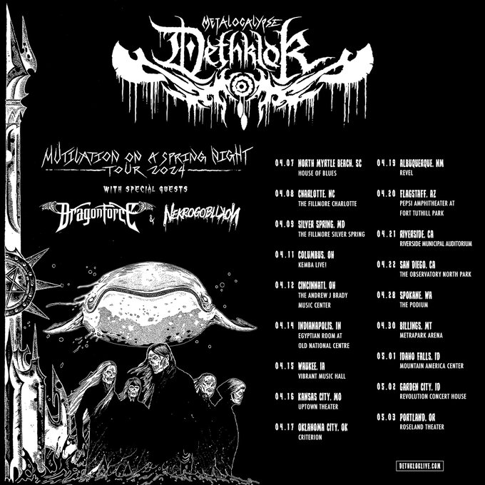 Dethklok Announces Spring 2024 U.S. Tour Dates With Dragonforce ...
