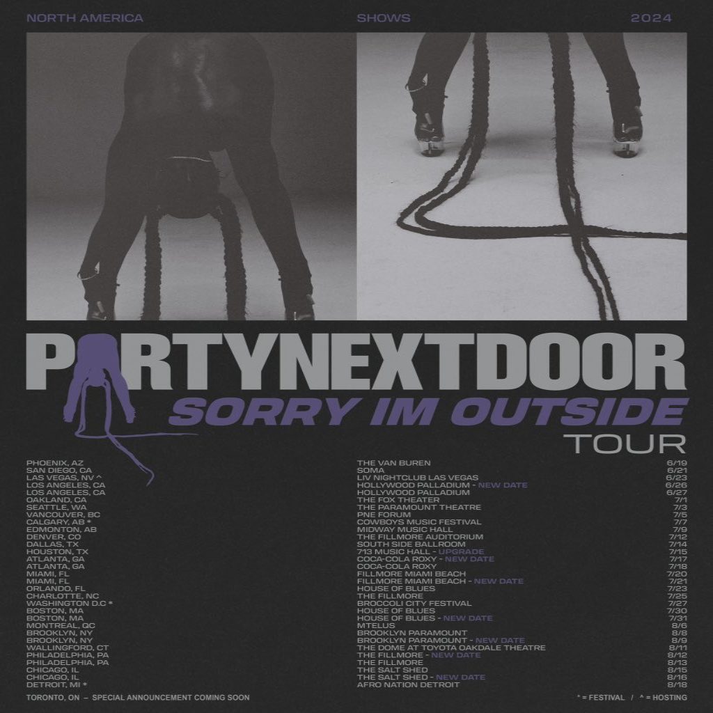PartyNextDoor Announces Summer 2024 North American Tour Dates - mxdwn Music