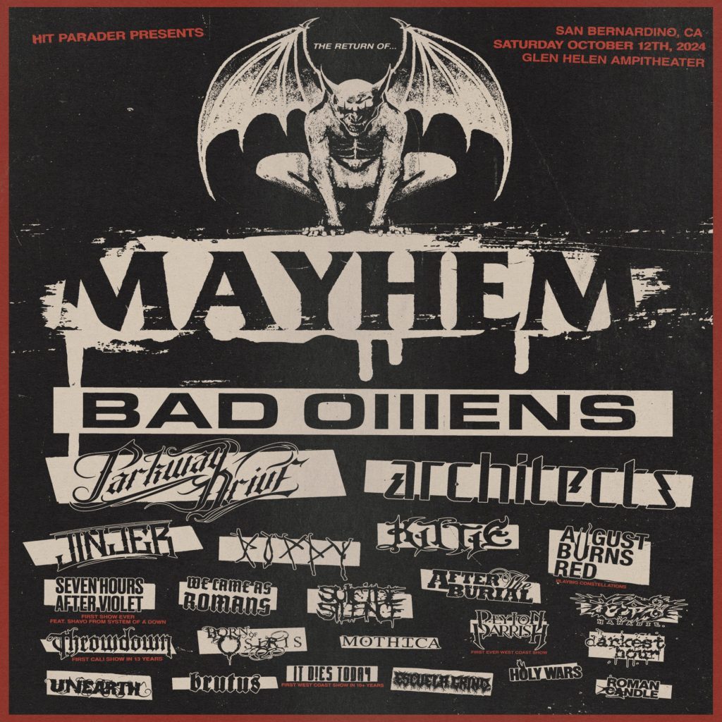 Mayhem Fest Announces 2024 Lineup Featuring Bad Omens, Poppy, Kittie ...