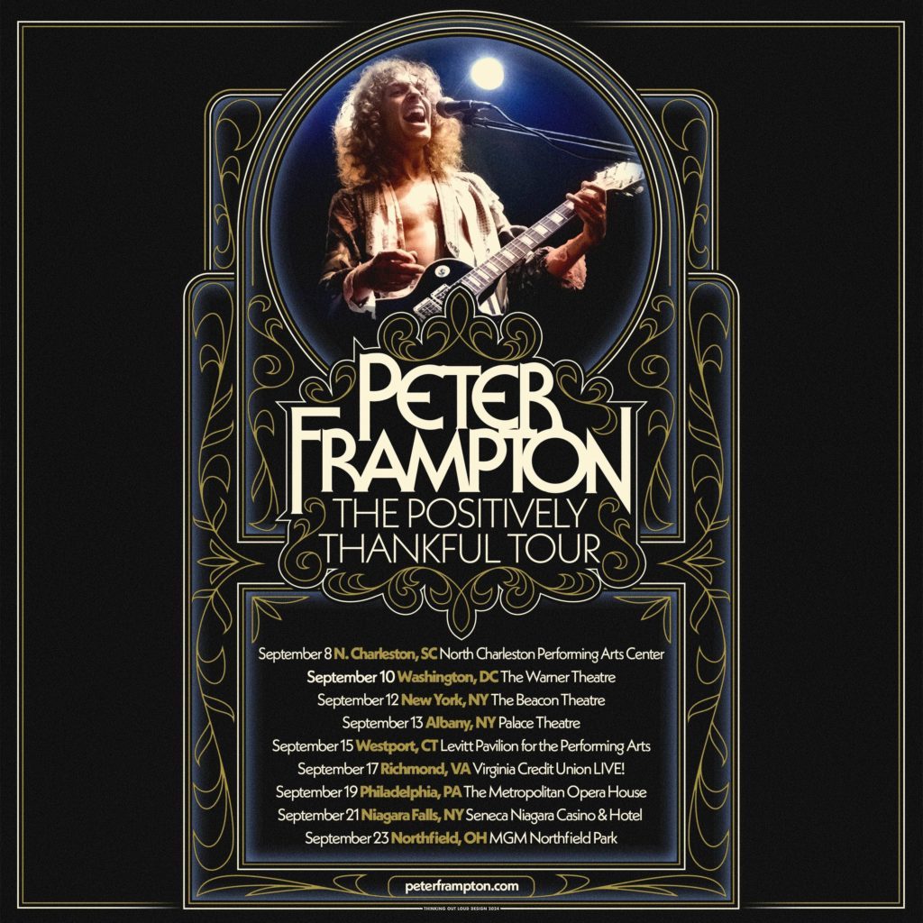 Peter Frampton Announces Summer 2024 ‘Positively Thankful’ U.S. Tour ...