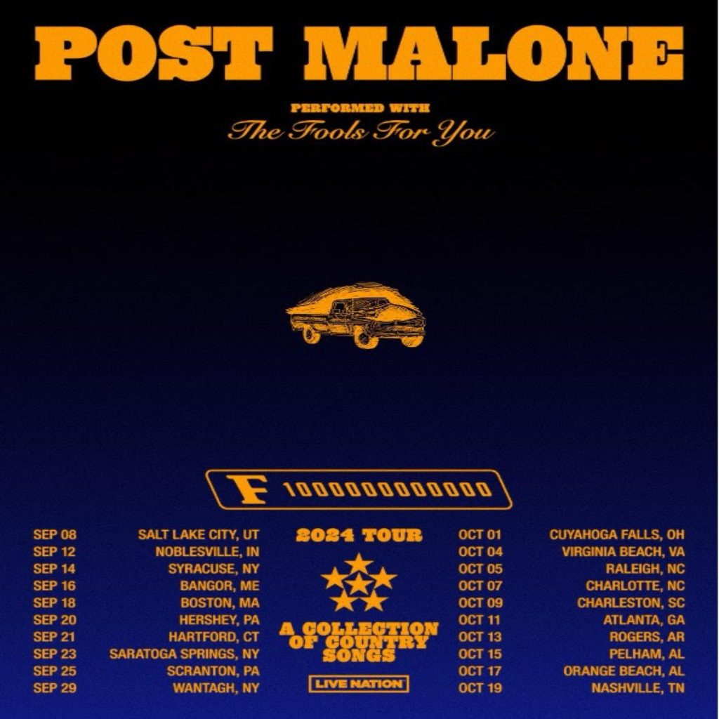 Post Malone Announces Fall 2024 ‘F-1 Trillion’ U.S. Tour Dates - mxdwn ...