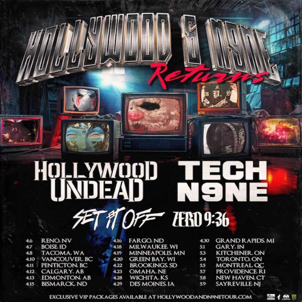 Hollywood Undead & Tech N9ne Announce Spring 2025 North American Tour ...