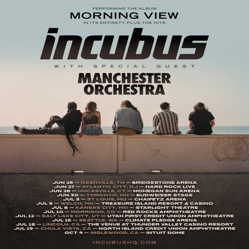 Incubus Announces Summer 2025 North American Tour Dates With Manchester ...