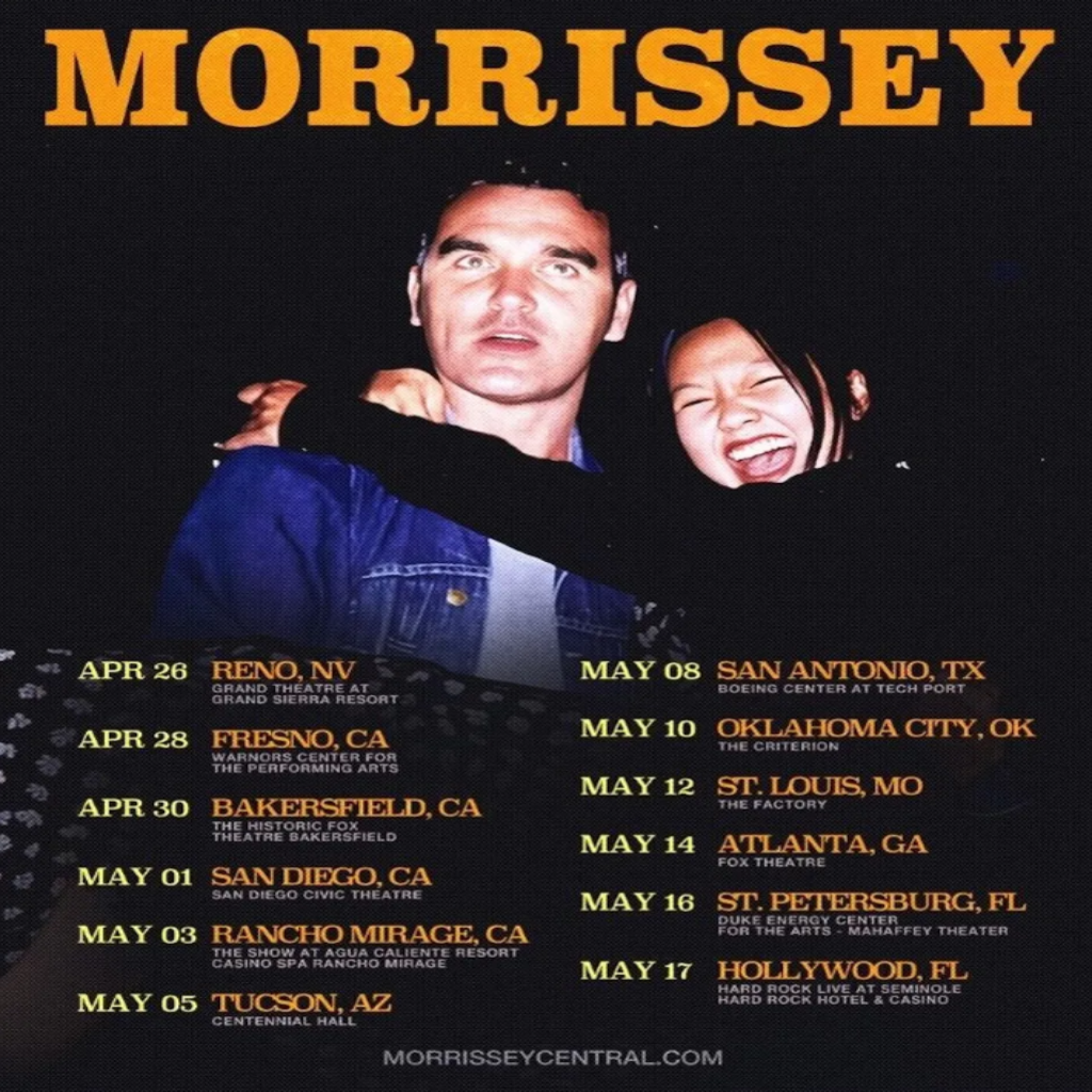 Morrissey Announces Spring 2025 North American Tour Dates - mxdwn Music