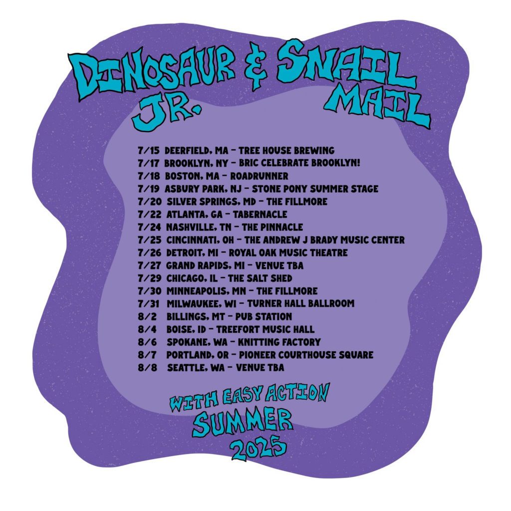 Dinosaur Jr. & Snail Mail Announce Summer 2025 U.S, Tour Dates With ...