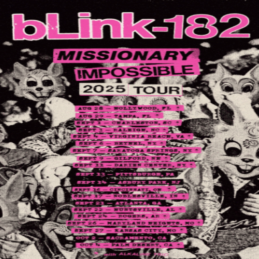 Blink-182 Announces Summer & Fall 2025 U.S. Tour Dates With Alkaline ...