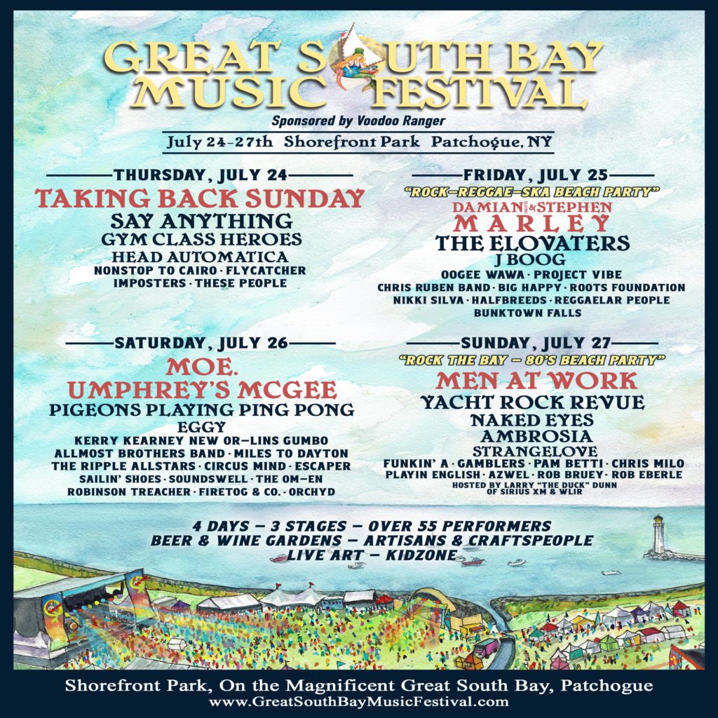 Great South Bay Music Festival Announces 2025 Lineup Featuring Taking ...