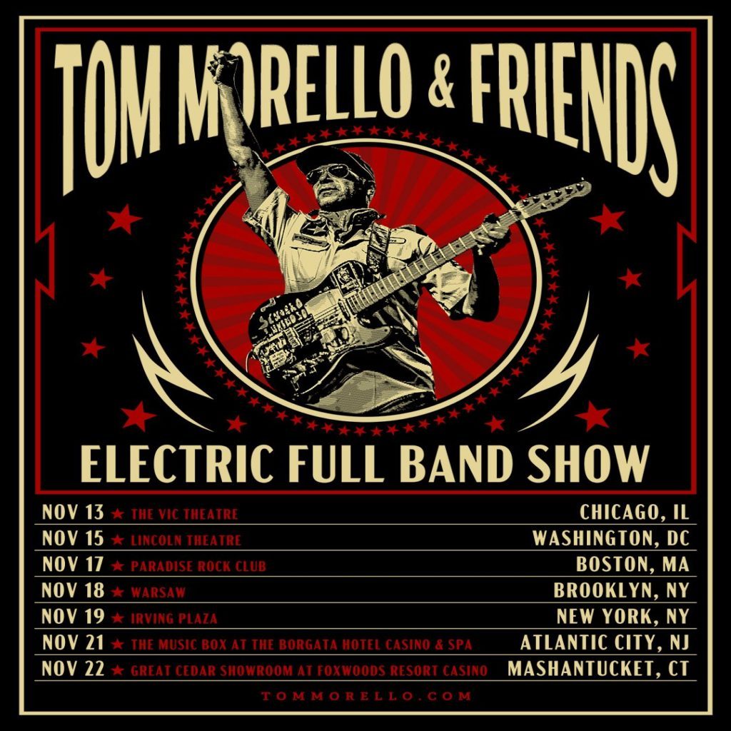 Tom Morello Announces Fall 2025 U.S. Tour Dates - mxdwn Music