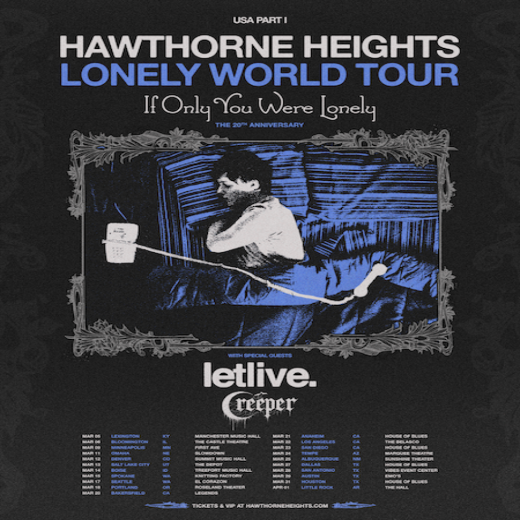 Hawthorne Heights Announce Spring 2026 ‘If Only You Were Lonely’ 20th ...