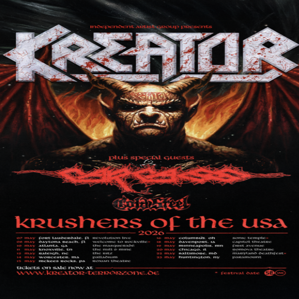 Kreator Announces Spring 2026 U.S. Tour Dates - mxdwn Music