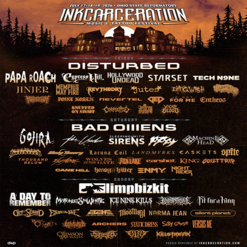 Inkcarceration Music Festival Announces 2026 Lineup Featuring Gojira ...