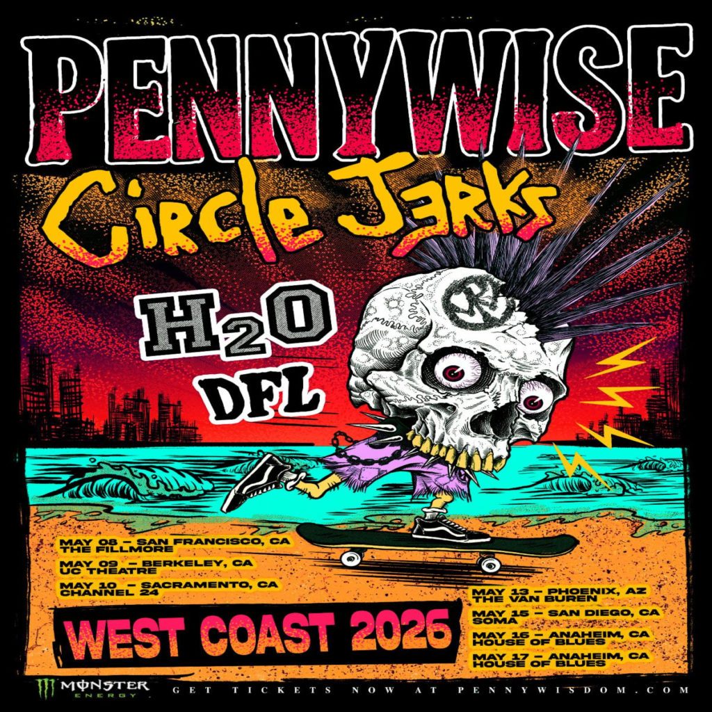 Pennywise Announce Spring 2026 U.S. Tour Dates With Circle Jerks, H2O ...