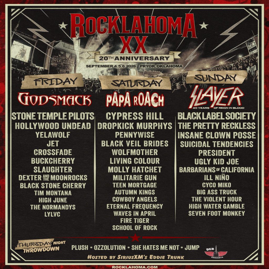 Rocklahoma Announces 2026 Lineup Featuringc Slayer Suicidal Tendencies